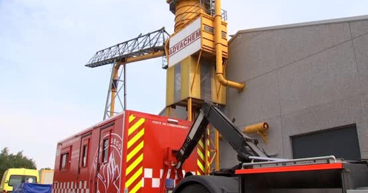 Hautrage - Exercice catastrophe chez Advachem | Tele MB