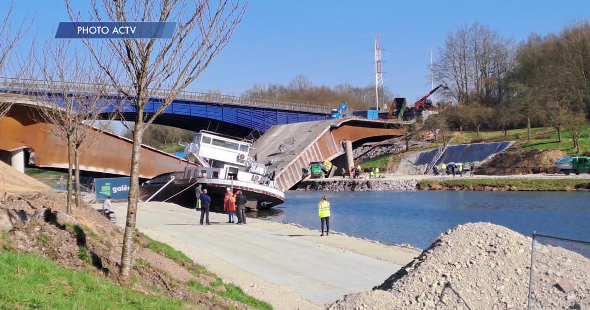 Effondrement du pont en travaux sur l'E42 | Tele MB