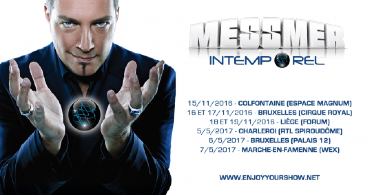Concours - 2 places pour le spectacle de magie Messmer - Intemporel ...